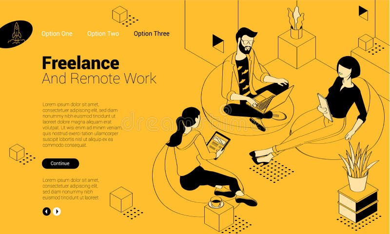 Creative Communication in Coworking Stock Vector - Illustration of ...