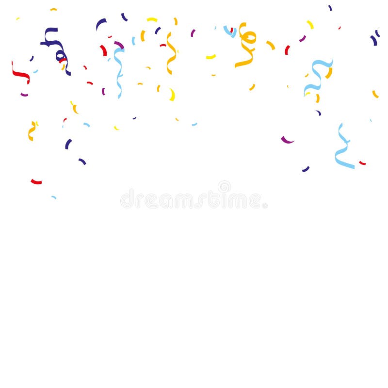 Colorful Confetti. Confetti Paper Stock Vector - Illustration of light ...