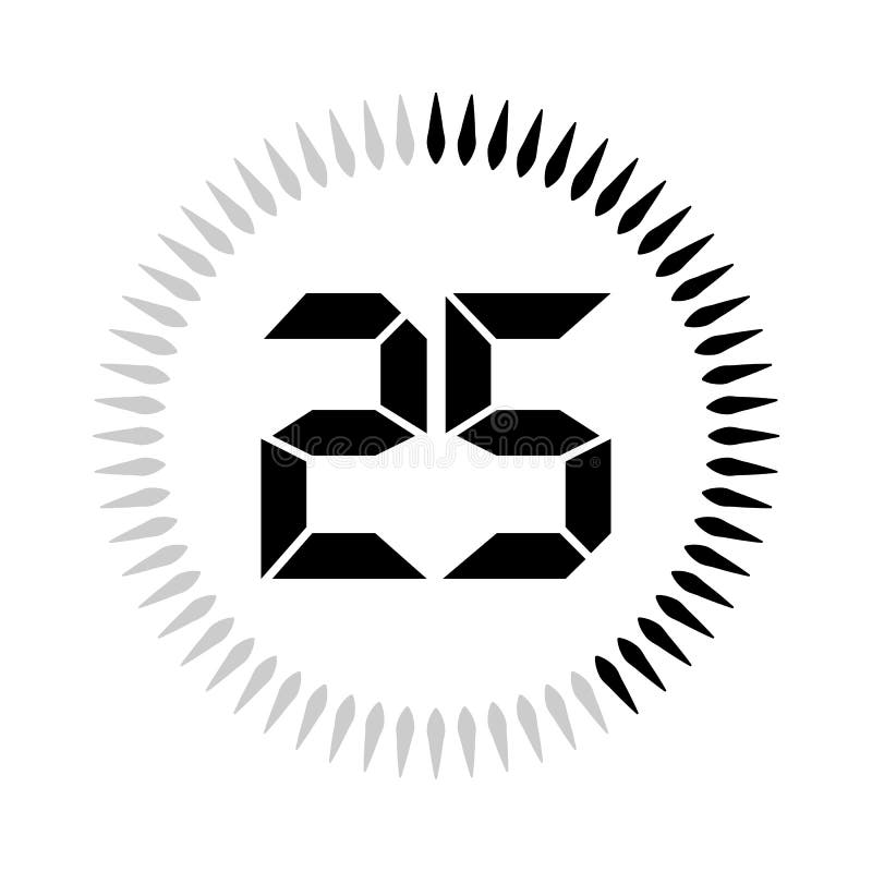 The Minutes or Seconds Timer Stock Vector - Illustration of creative ...