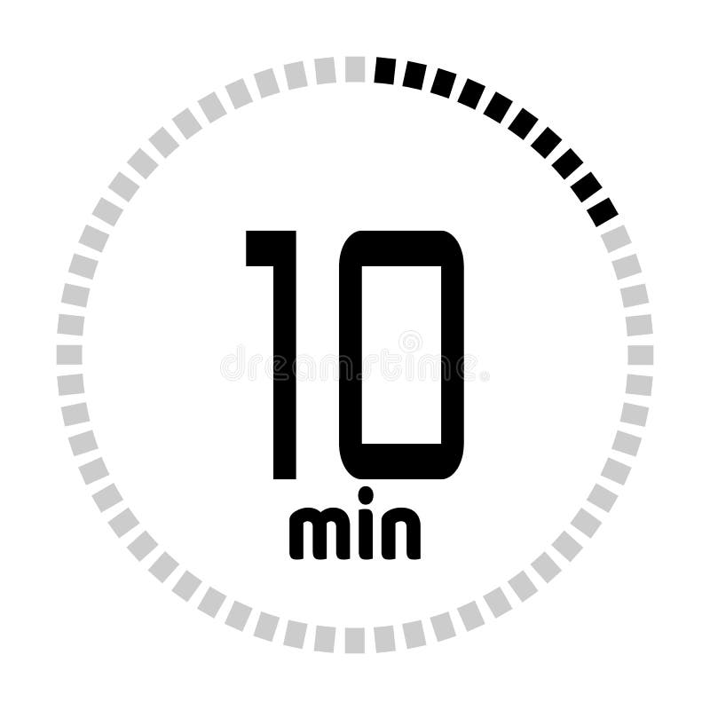 The Minutes Countdown Timer Stock Vector - Illustration of logo, button ...
