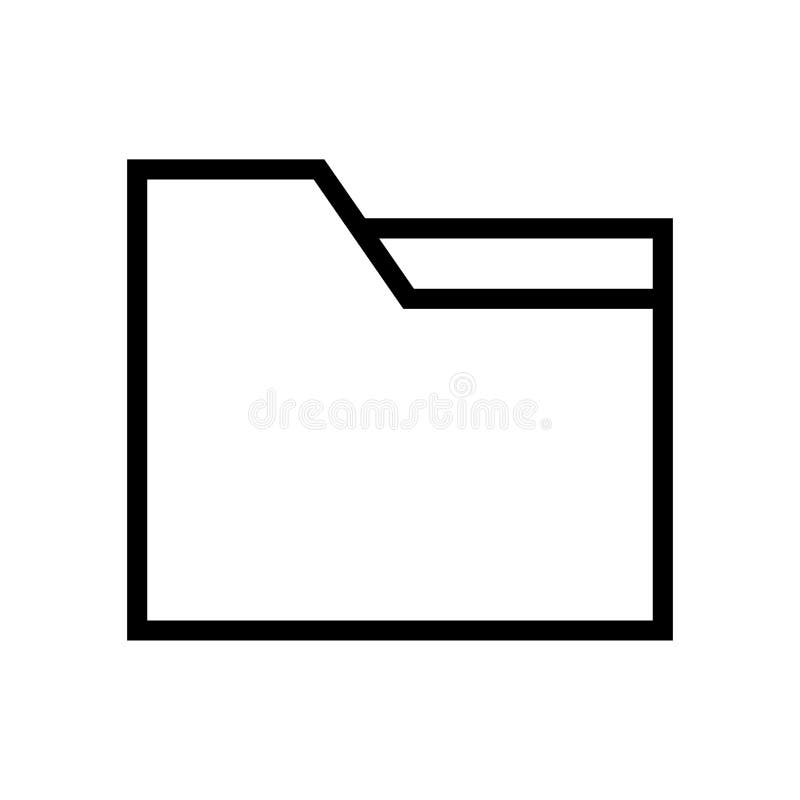Simple Folder Icon stock vector. Illustration of food - 136456679