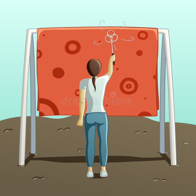 Beating Rug Stock Illustrations – 7 Beating Rug Stock Illustrations ...