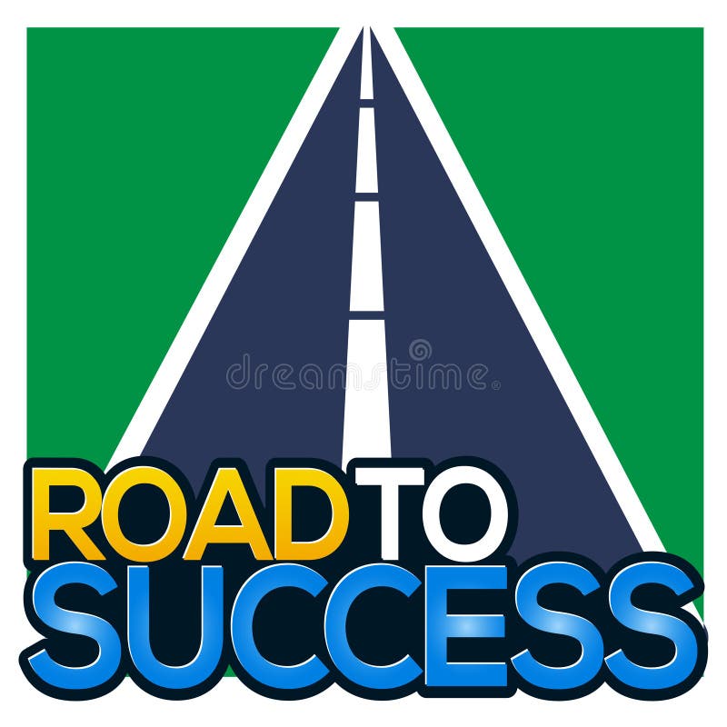 Road To Success Icon Stock-vector. Stock Vector - Illustration of blue ...