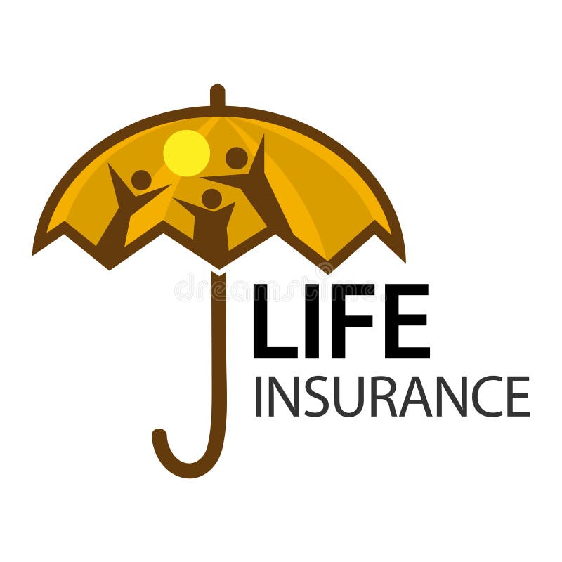 Life Insurance Logo Stock. Flat Design Stock Vector - Illustration of ...