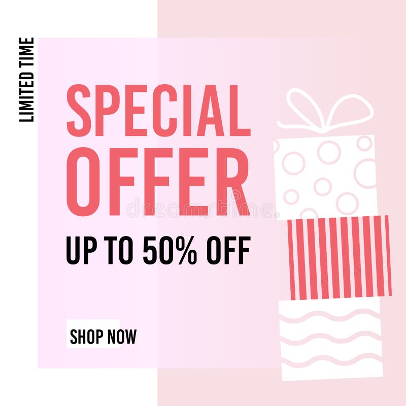 Sale Banner Template Design. Special Offer. Up To 50 Off. Limited Offer ...
