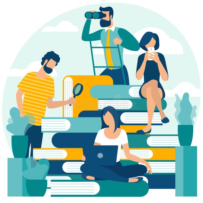 University College Books and Knowledge Vector Concept. Stock Vector ...