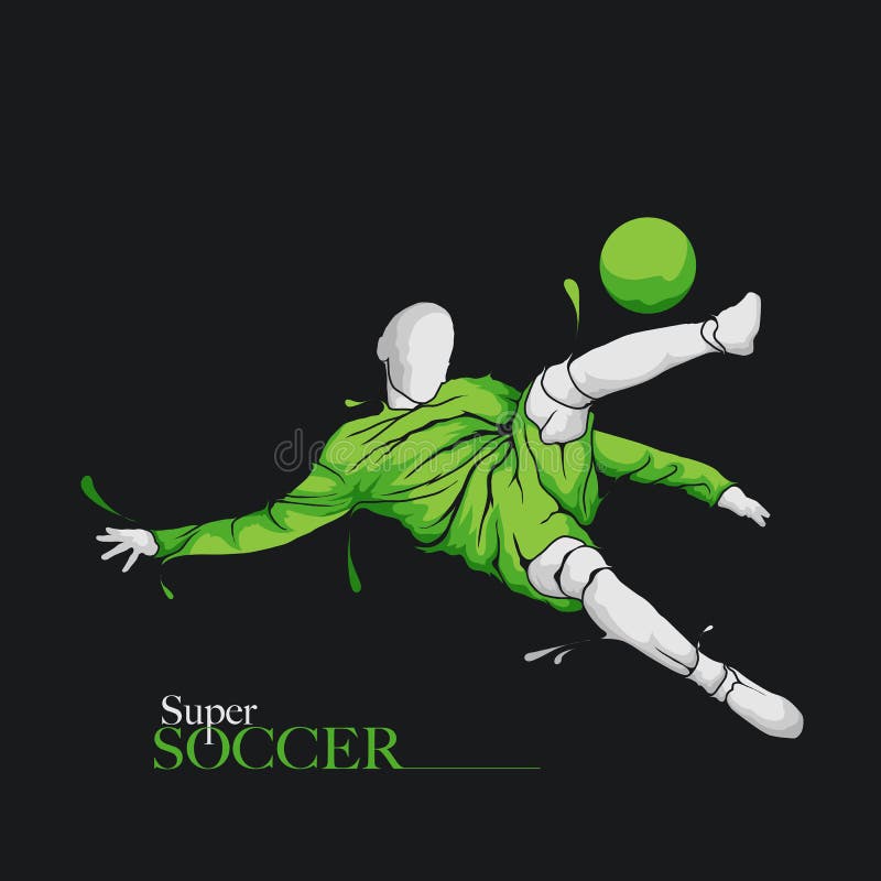 Football Shoot Splash Silhouette Stock Illustration - Illustration of ...
