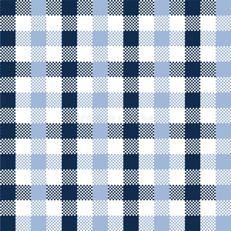 Dark Blue Gingham pattern. stock illustration. Illustration of buffalo - 153389032