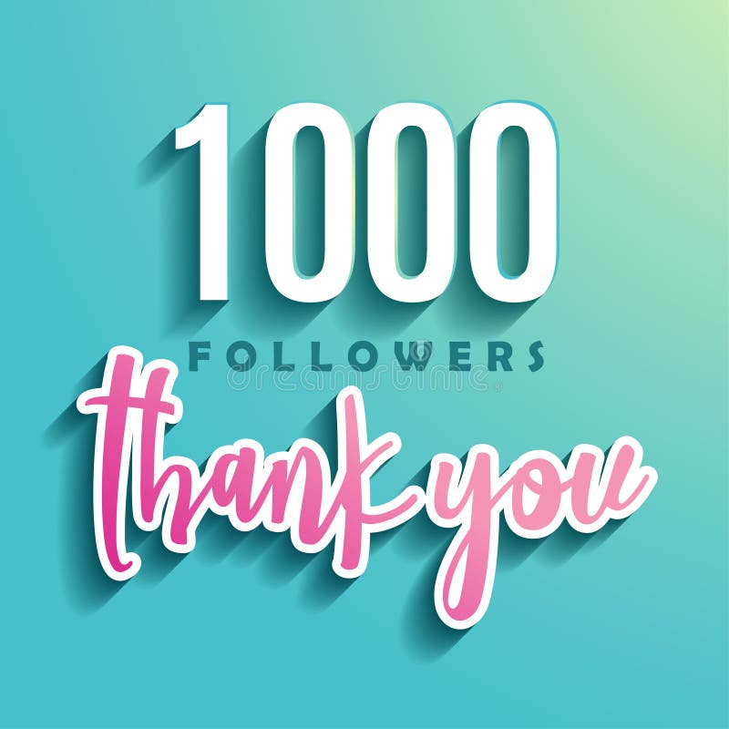 1000 Followers Stock Illustrations – 945 1000 Followers Stock ...