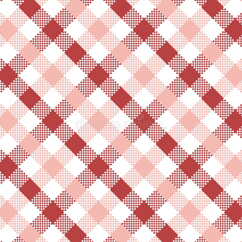 Red Gingham pattern. stock illustration. Illustration of check - 153397997