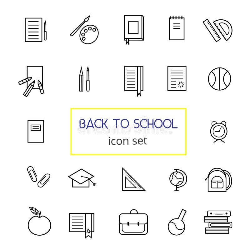 Big School Education Icons Collection Stock Illustrations – 1,266 Big ...