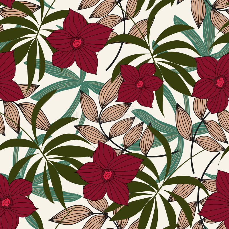 Seamless Hawaii Summer Pattern Stock Illustrations – 53,832 Seamless ...