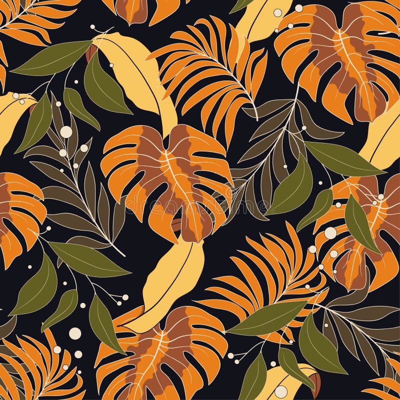 Hawaiian Pattern Tropical Leaves Stock Illustrations – 29,922 Hawaiian ...