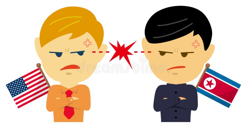 Political Conflict between Nations Stock Vector - Illustration of ...