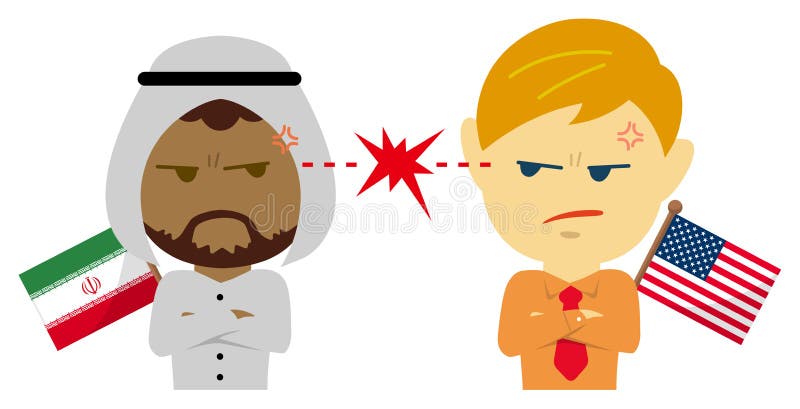 Political Conflict between Nations Stock Vector - Illustration of body ...