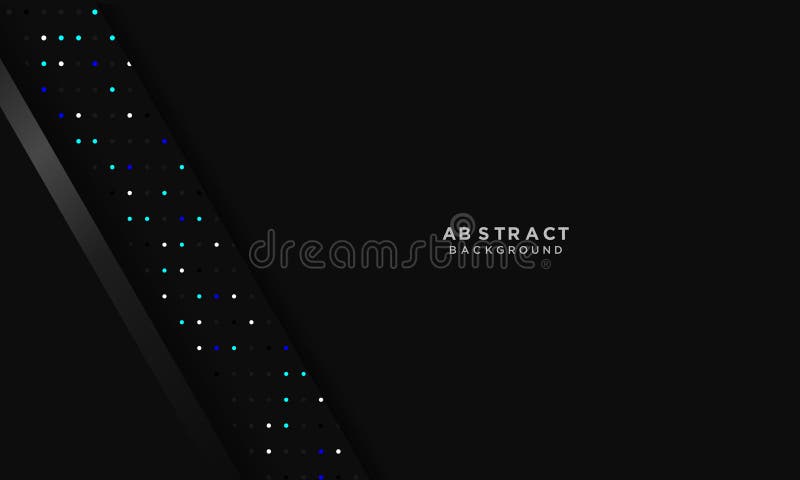 Circle Overlapping Background with Blue Light Glitters Stock ...