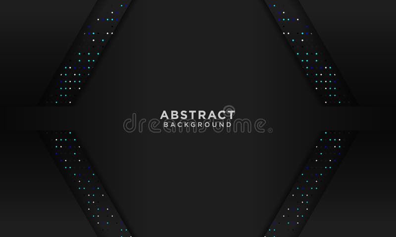 Black Overlapping Background with Glitter and Hexagon Concept Stock ...