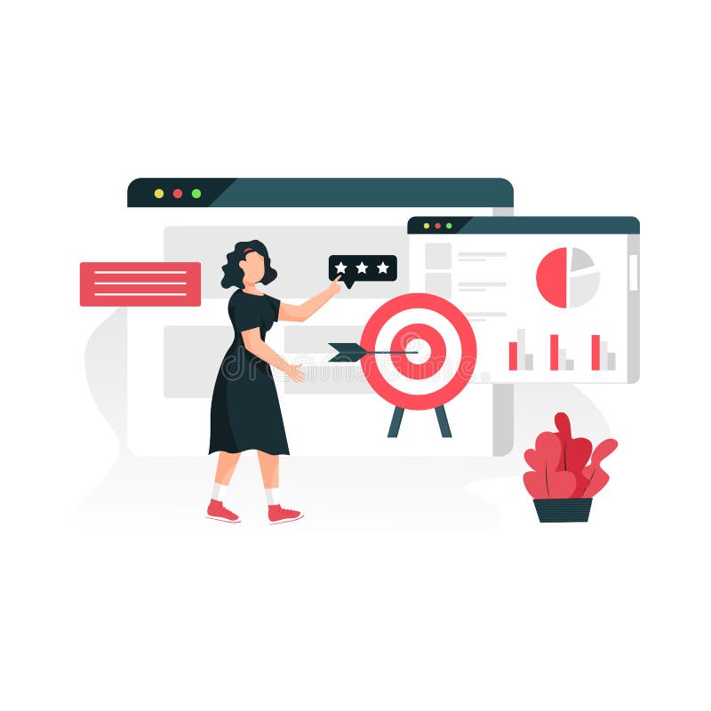 Business Strategy. Growing Graph and Target As Successful ...