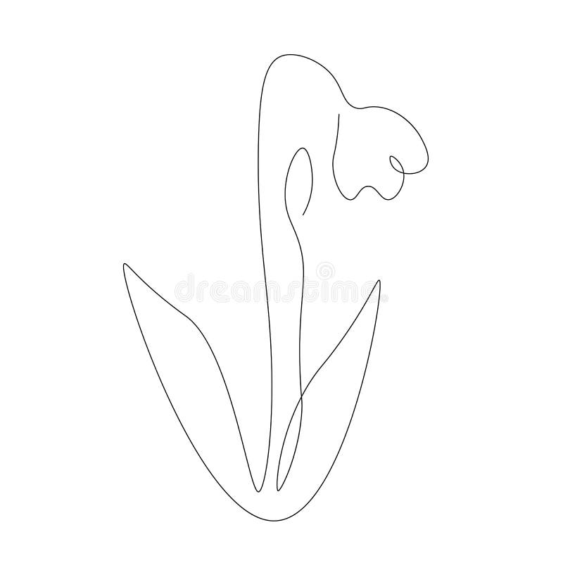 Spring Landscape Snowdrop Stock Illustrations – 284 Spring Landscape ...