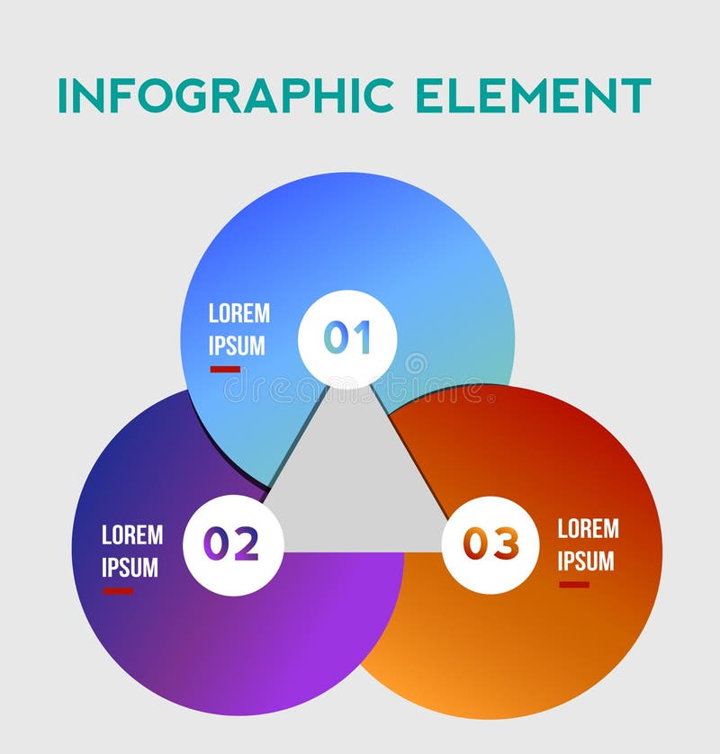 Gradient Triangle Infographic Elements for Your Presentation Stock ...