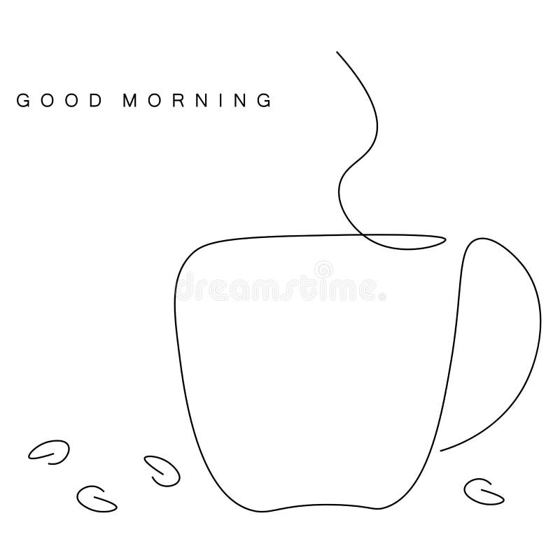 Good Morning Line Drawing Stock Illustrations – 713 Good Morning Line ...