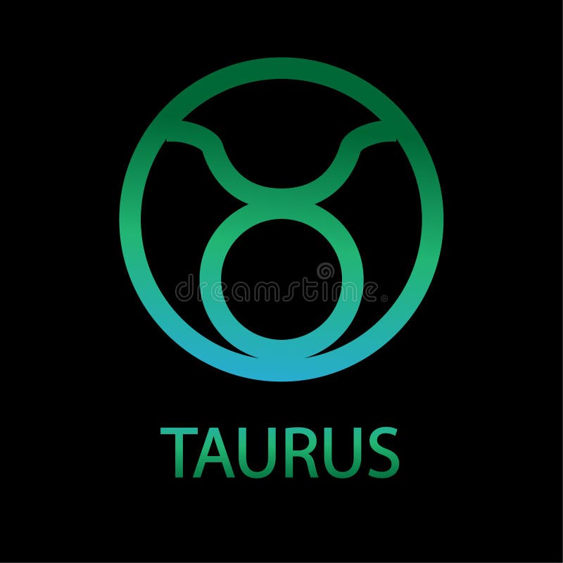 Taurus Zodiac Sign for Astrology Stock Illustration - Illustration of ...