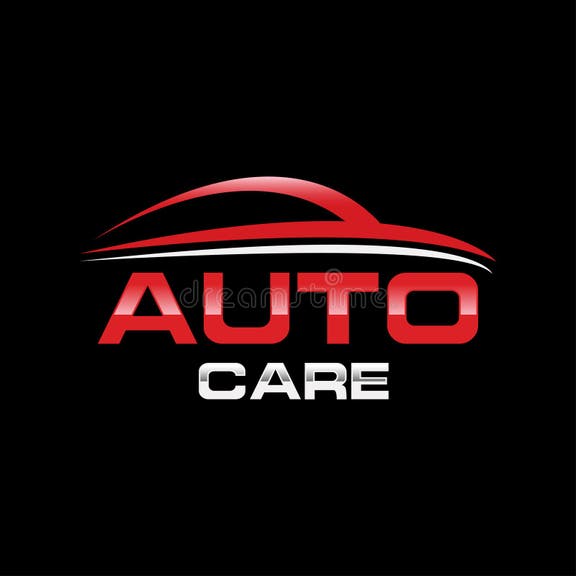 Auto Car Logo Template Vector Icon Silver and Red Colors, Stock Vector ...