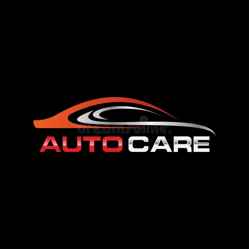 Auto Car Logo Template Vector Icon Silver and Red Colors, Stock Vector ...