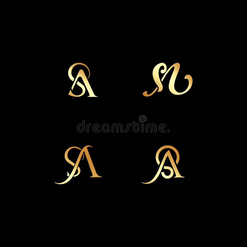 SA Logo. Letter Design Vector. Stock Vector - Illustration of vector ...