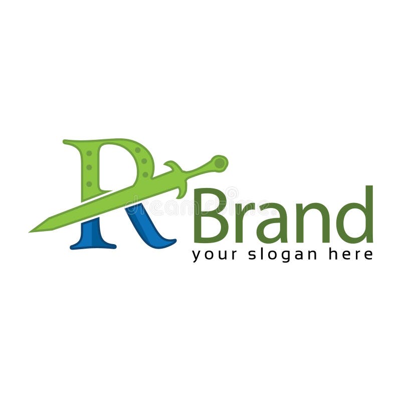 Sword Letter S Monogram Logo Stock Vector - Illustration of army ...