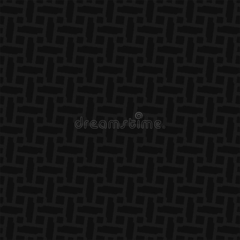Black Seamless Pattern of Geometric Elements. the Simplest Geometric ...