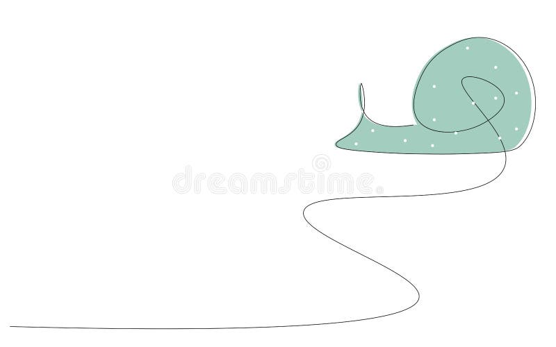 Drawing of a Snail. Hand-drawn in Sketch Style Snail with Shell Spiral ...