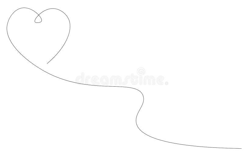Heart Background Line Drawing Design Vector Illustration Stock Vector ...