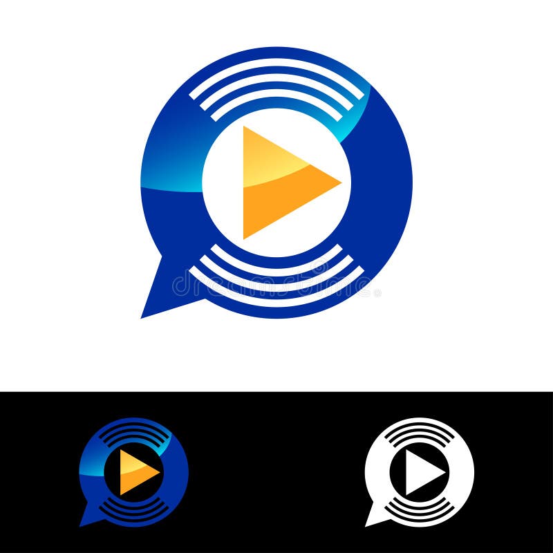 Video Chat Logo Designs Concept Vector, Video Talk Logo Symbol Stock ...
