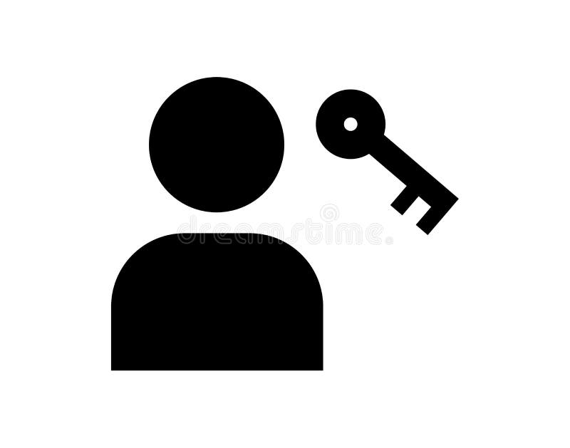 User Login Vector Icon Flat Style Graphical Symbol. Stock Illustration ...