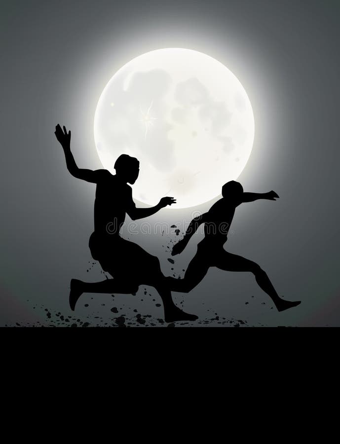 Two Men Running Stock Illustrations – 1,034 Two Men Running Stock ...