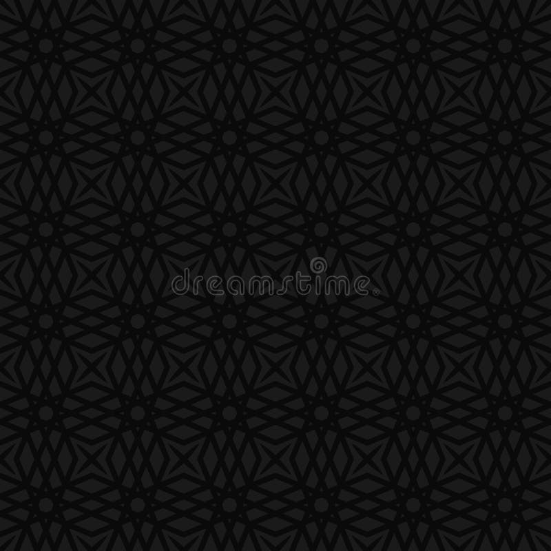 Black Seamless Pattern of Geometric Elements. the Simplest Geometric ...