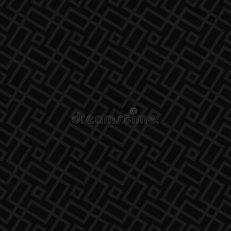Black Seamless Pattern of Geometric Elements. the Simplest Geometric ...