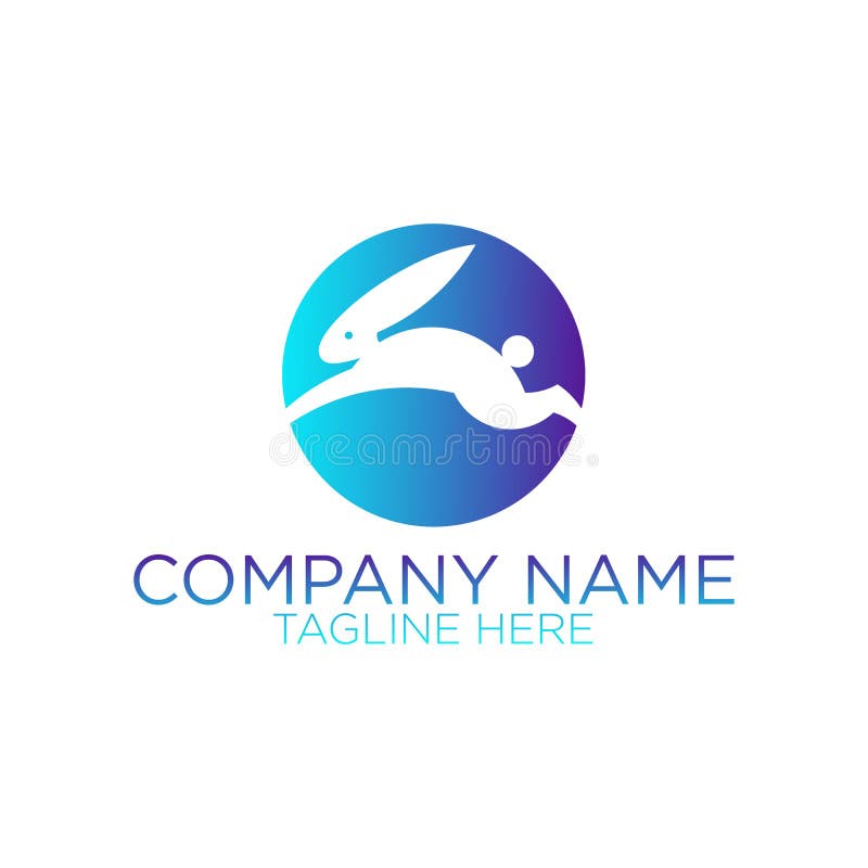 Rabbit Premium Logo Design for Apps or Business Company Stock Vector ...
