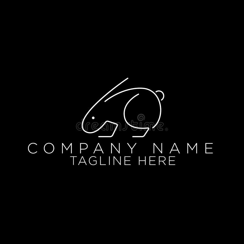 Rabbit Premium Logo Design for Apps or Business Company Stock Vector ...
