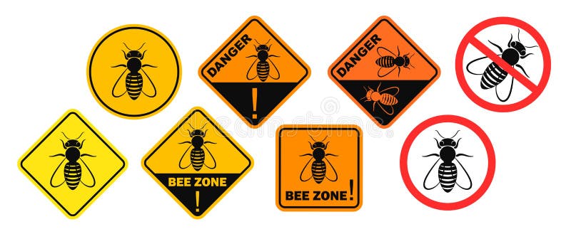 Bee Warning Stock Illustrations – 513 Bee Warning Stock Illustrations ...