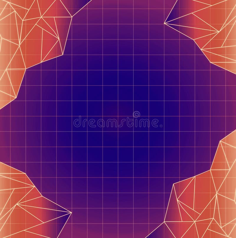 Terracotta Blue Abstract Background with Organic Shapes. Aesthetic ...