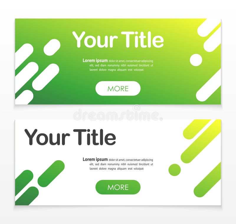 Dynamic banner layout set stock vector. Illustration of geometric ...