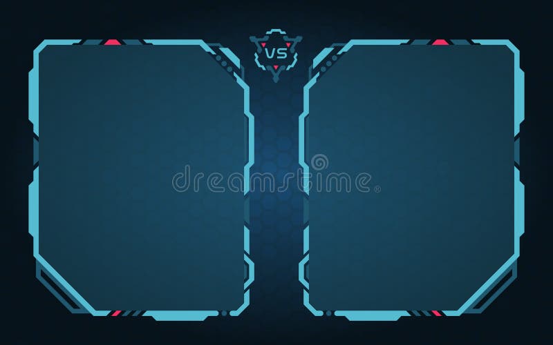 Versus Screen Nebula Theme stock vector. Illustration of stars - 157461658