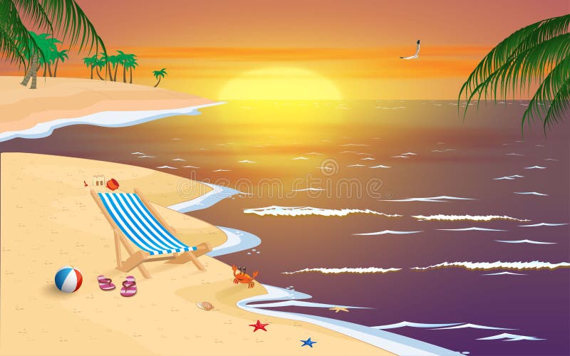 View of sun in the morning stock vector. Illustration of dusk - 172324359