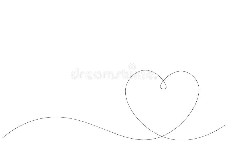 Heart Background Lines Drawing, Vector Illustration Stock Vector ...