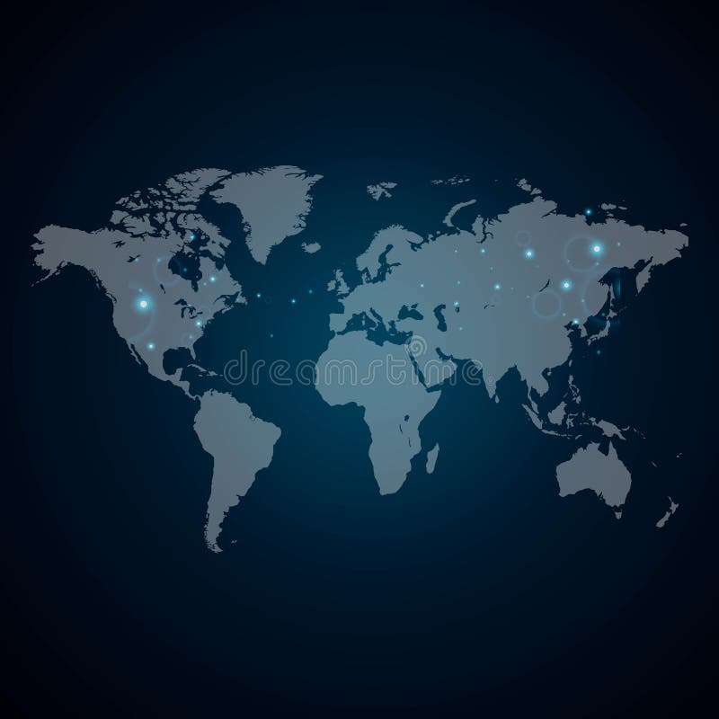 Abstract Business World Map Background Logo Design Vector Template ...