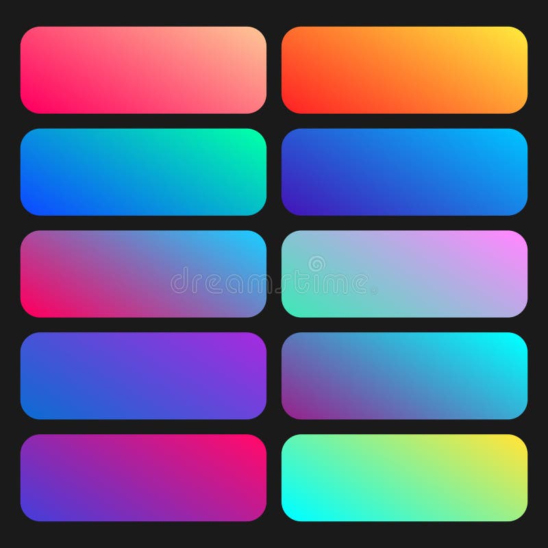 Color Palette 2020 Modern Combination. Gradient Harmony of Color Trend ...