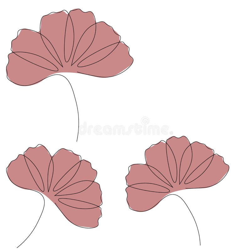 Flowers Background Pink Bloom, Vector Illustration Stock Vector ...
