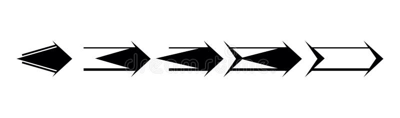 Set of Black Vector Arrows. Arrows Icon. Arrows Clip Art. Arrows Vector ...
